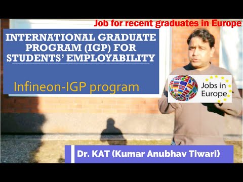 International graduate program in Europe || Job and internship for recent graduates || Infineon IGP