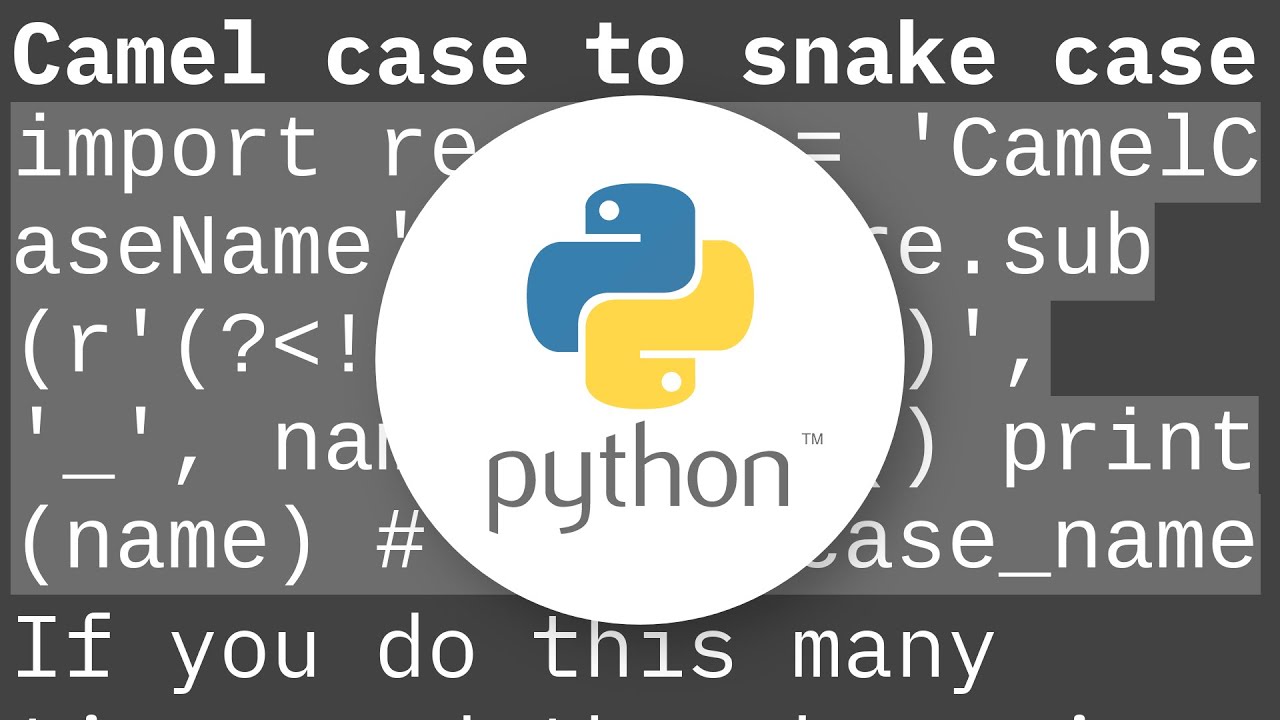 Elegant Python function to convert CamelCase to snake_case?