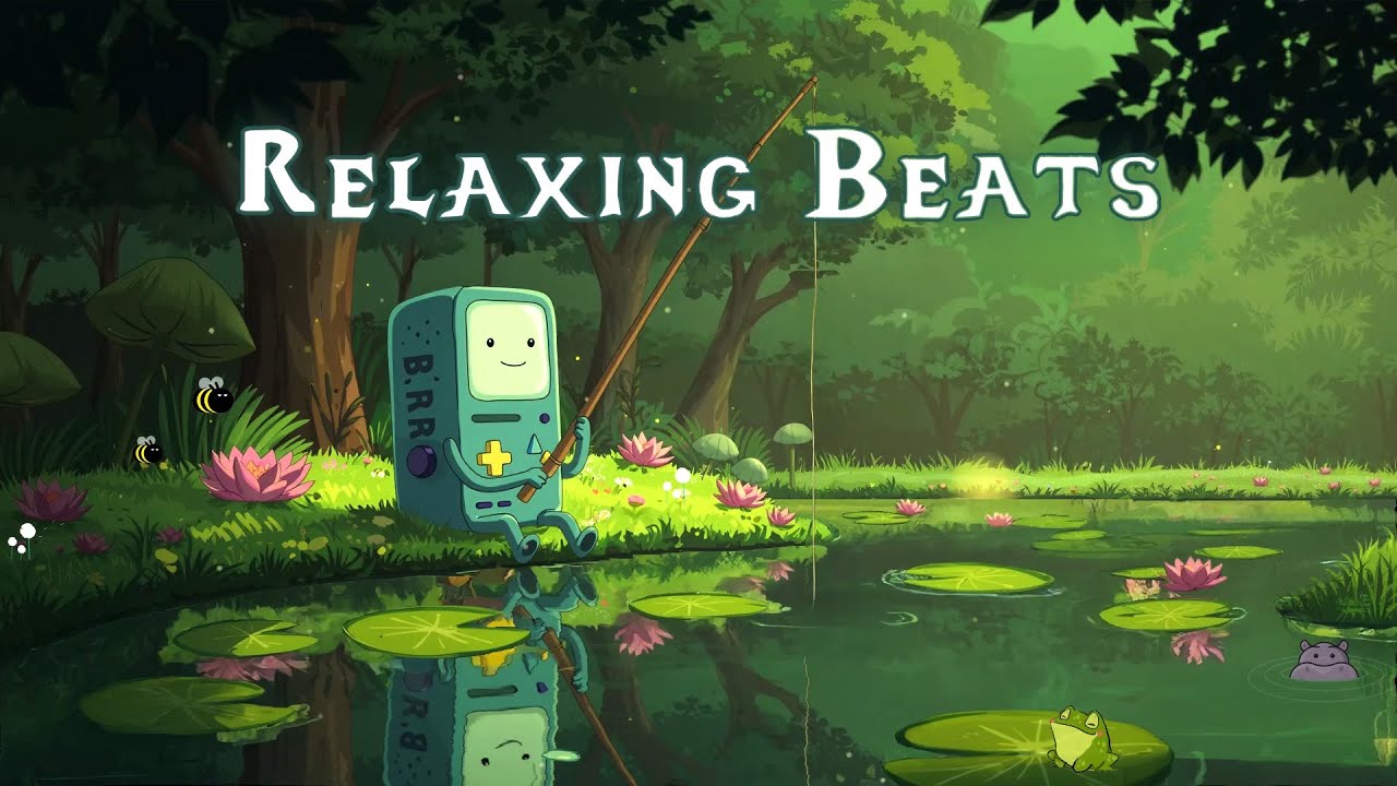 BMO's Nature Lofi 🎣 | Relaxing Beats | Forest Pond Ambiance #relax #AdventureTime