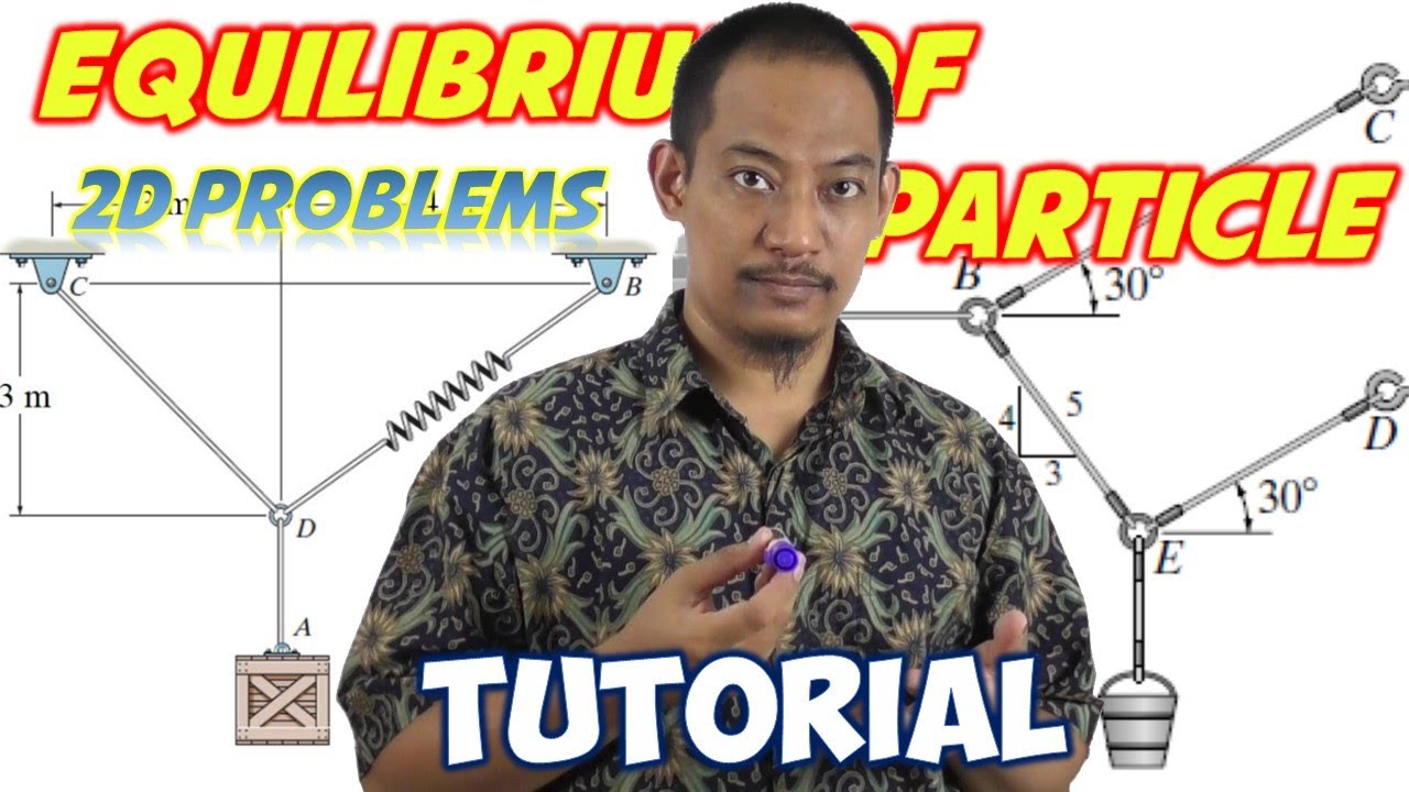 Statics Tutorial - Ch. 3: Equilibrium of Particle - 2D Problem