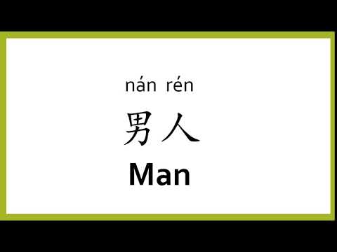 How to say "man" in Chinese (mandarin)/Chinese Easy Learning