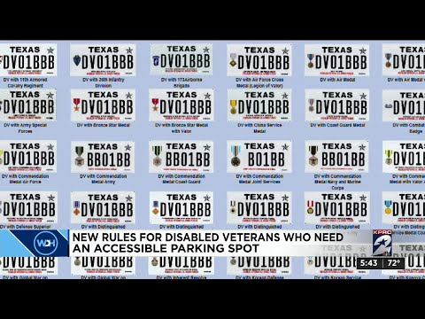New rules for disabled veterans who need an accessible parking spots