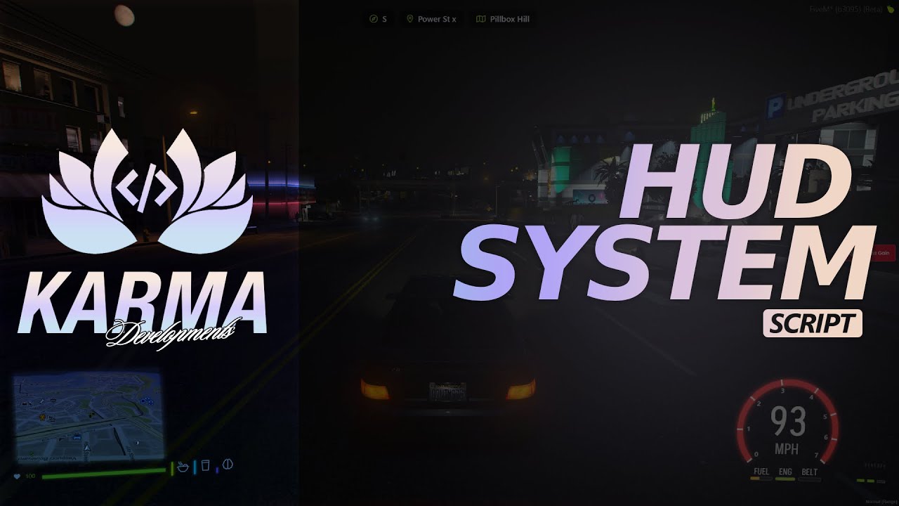 Fivem - Karma Developments Hud System Inspired on ProdigyRP 2.0 [QBCore/ESX]