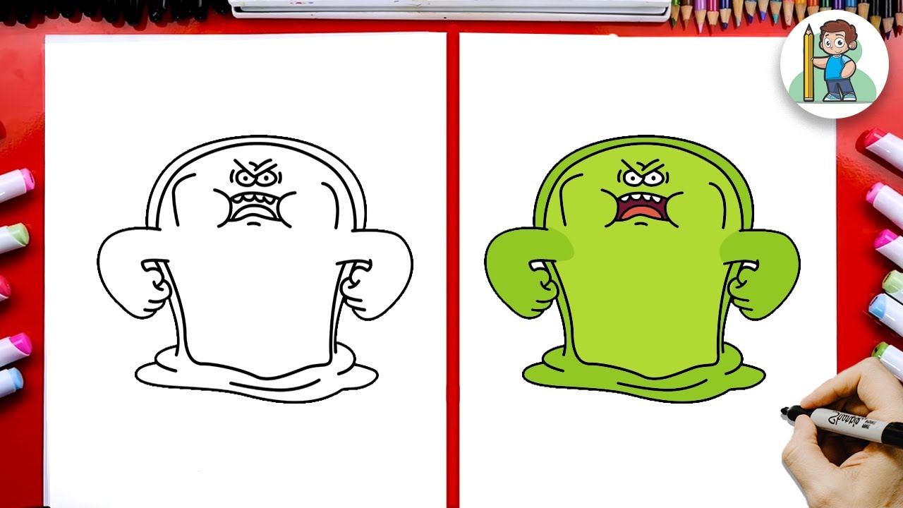 How to Draw Stuart From Oddballs - Step by Step Easy Tutorial
