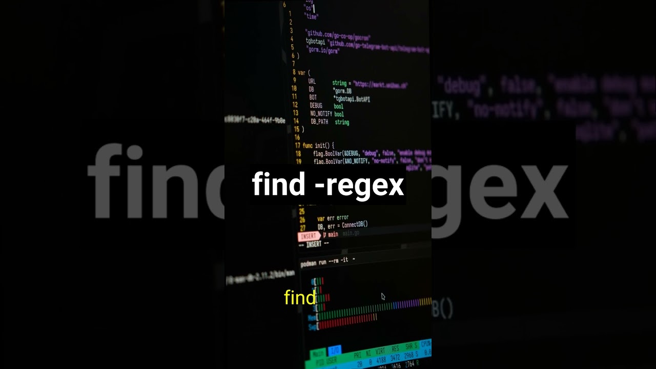 find -regex