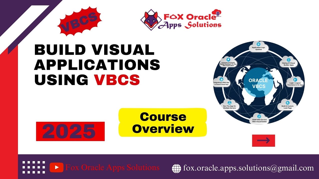 0. Oracle Visual Builder Studio (VBS) Training | Beginner to Advanced | Low-Code App Development