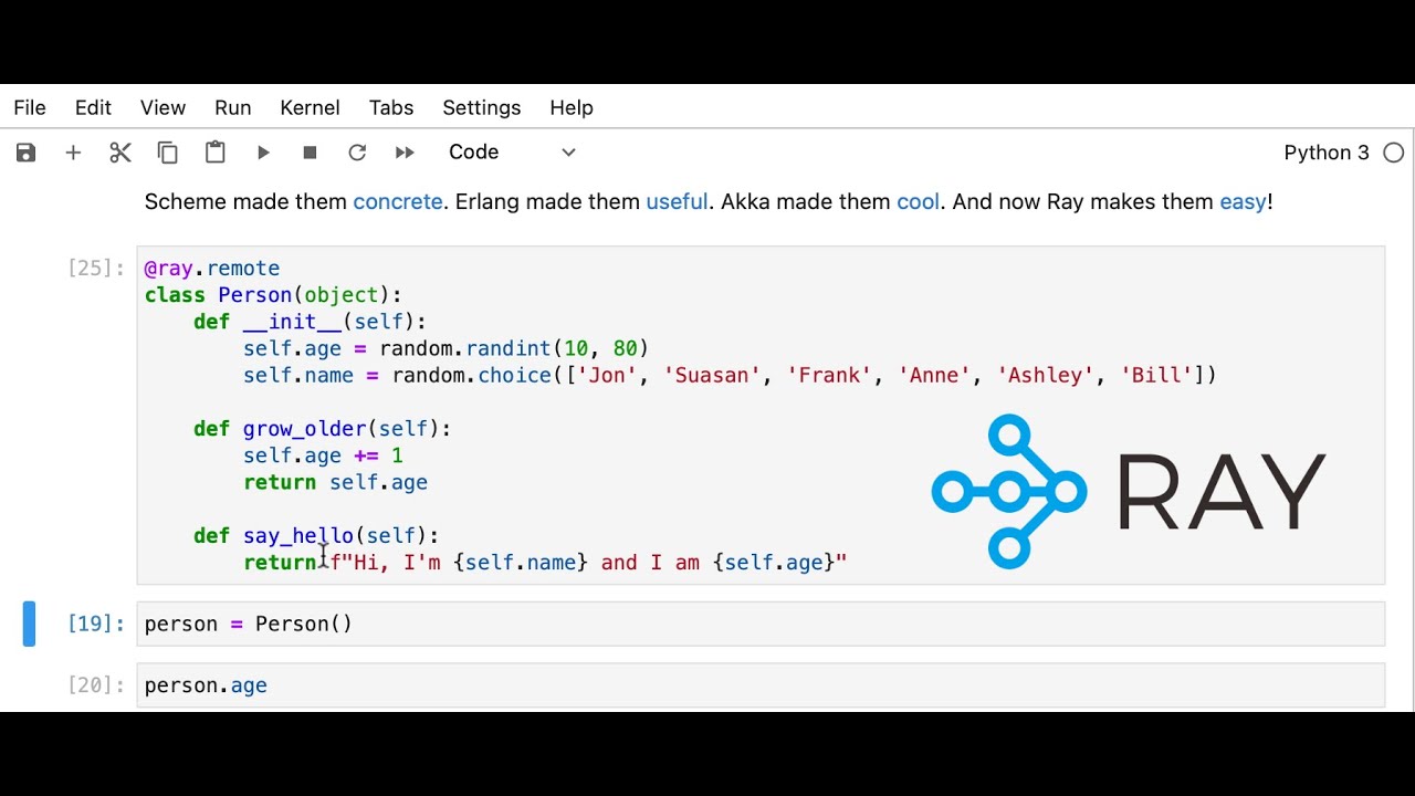Stateful Distributed Computing in Python with Ray Actors