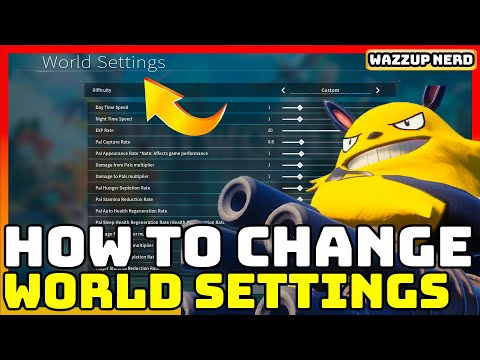 Palworld - How to Change World Settings & Level Up Super Fast - Quick Guide