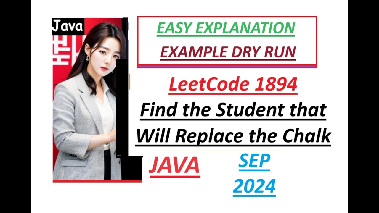 Find the Student that Will Replace the Chalk | Leetcode 1894 | Java | Developer Coder