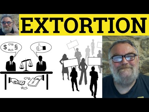 π΅ Extortionate Meaning - Extortion Definition - Extort Examples - BRE Vocabulary - Extortionate