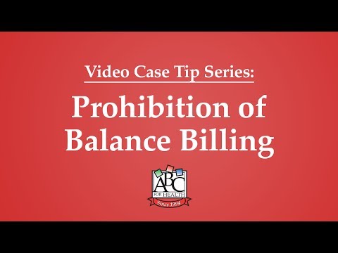 Prohibition on Balance Billing