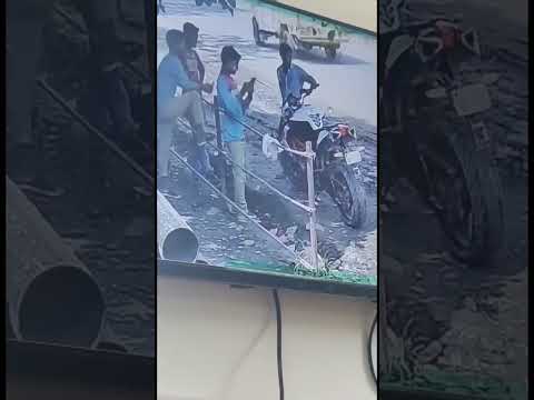 Bike chor caught in camera😳 #cctv #bike #shorts