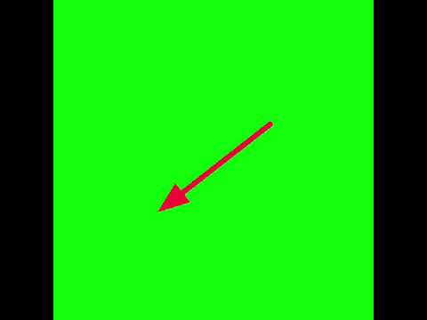 Arrow key animation effect green screen videos