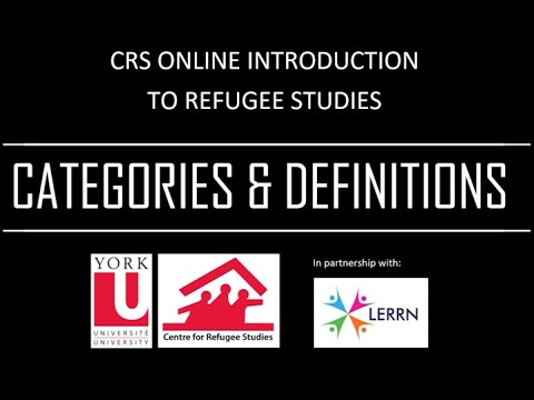 Categories & Definitions