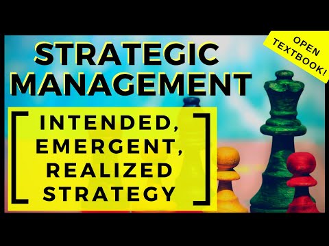 2- Intended, Emergent, and Realized Business Strategies – Strategic Management - Chapter 1 Lesson 2