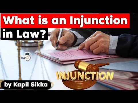 What is Injunction in Law? Difference in Permanent, Temporary & Preliminary injunction | RPSC J