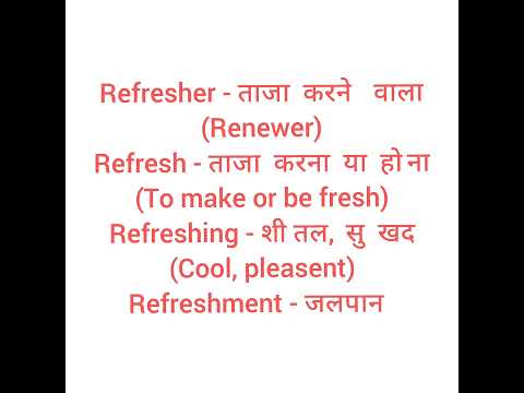 Refresher Meaning#shorts 🥺synonyms of Refresher#vocabulary @Speak well with NSF