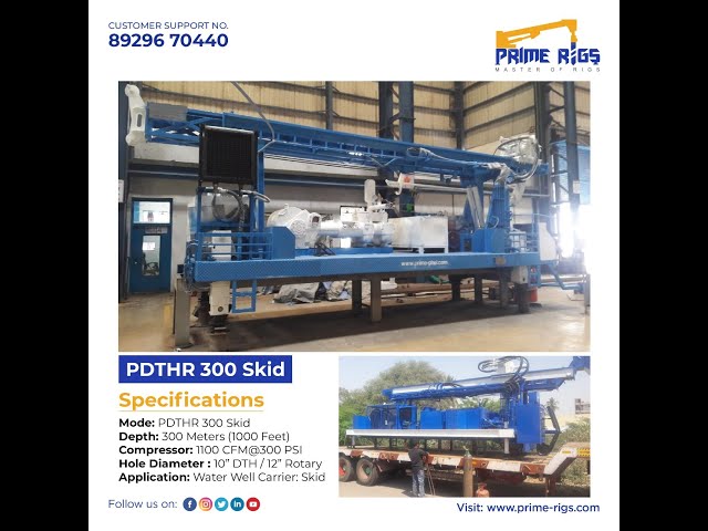 Skid Mounted drilling rig - Skid Mounted DTH Cum Rotary Drilling Rig ...