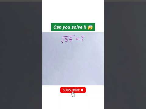 Can you simplify this nice square root math question #shorts #maths #mathematics #simplify