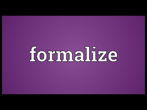 Formalize Meaning