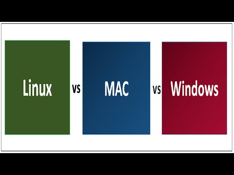 Difference between Windows MacOS and Linux