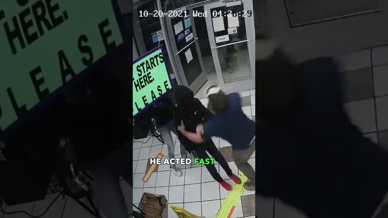 Robber Robbed? This Gas Station Hero Fixed His Gun and Made Him Sweat! #shortvideo #shorts #short