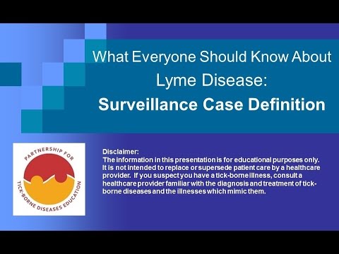 Lessons in Lyme:  Surveillance Case Definition