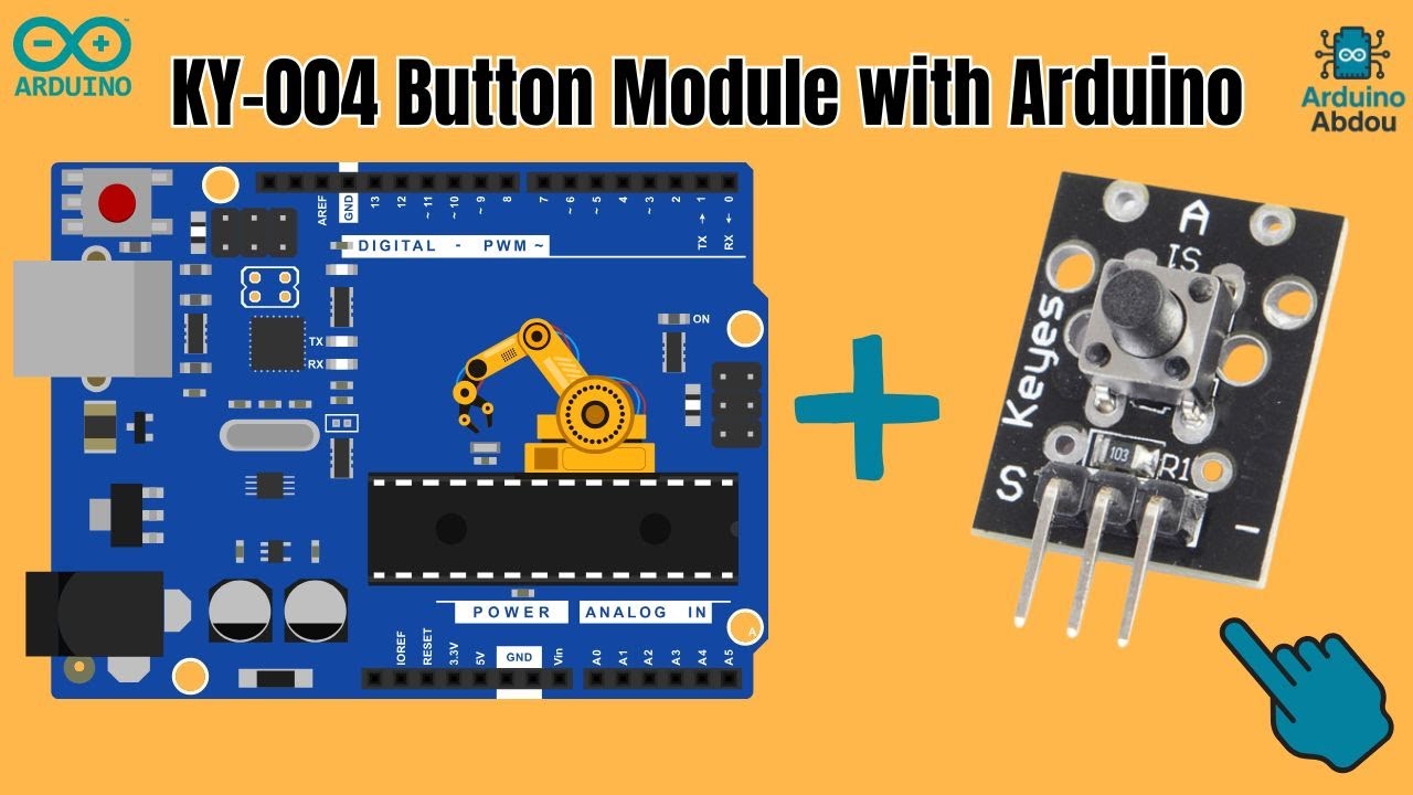 KY-004 Button Module with Arduino – Simple Input! 🔘⚡ #arduino