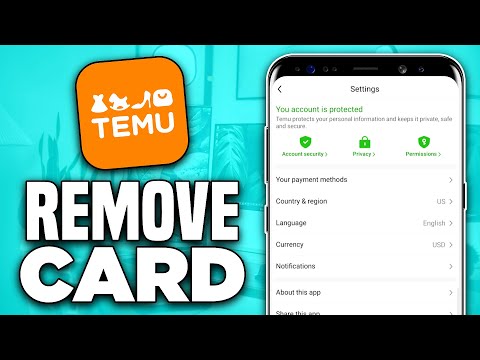 How to Remove a Debit or Credit Card from Temu (2025) - Full Guide