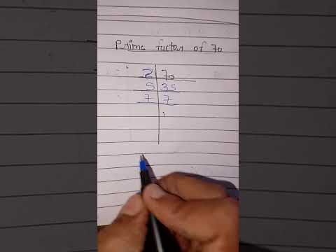 prime factor of 70 #shorts #viral #trending #viralvideo
