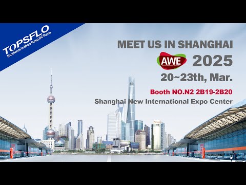 Exhibition Setup Complete! Visit TOPSFLO at #AWE2025 & Explore Our Innovations