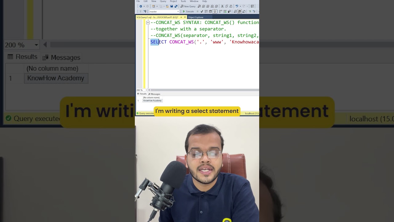 SQL Server Concatenating Multiple Strings Using concat_WS Function