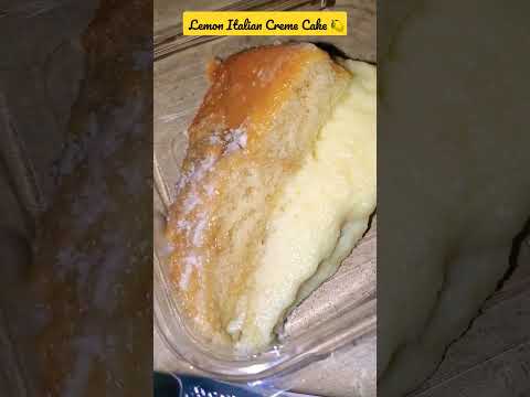 Lemon Italian Creme Cake 🍋 #lemoncake #cake #sweettreat #dessert #sweet #bakery