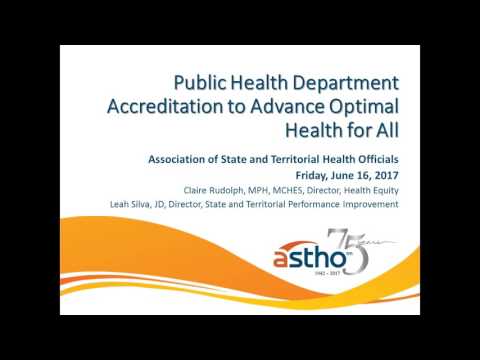 Public Health Department Accreditation to Advance Optimal Health for All