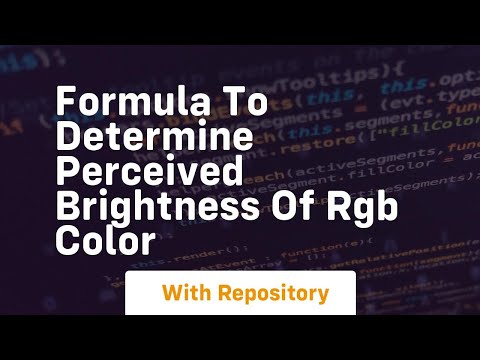 formula to determine perceived brightness of rgb color