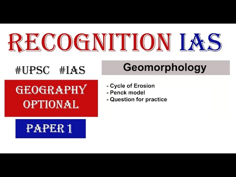 Geographical Optional Lecture Series(L09): Paper1- Geomorphology- Cycle ...