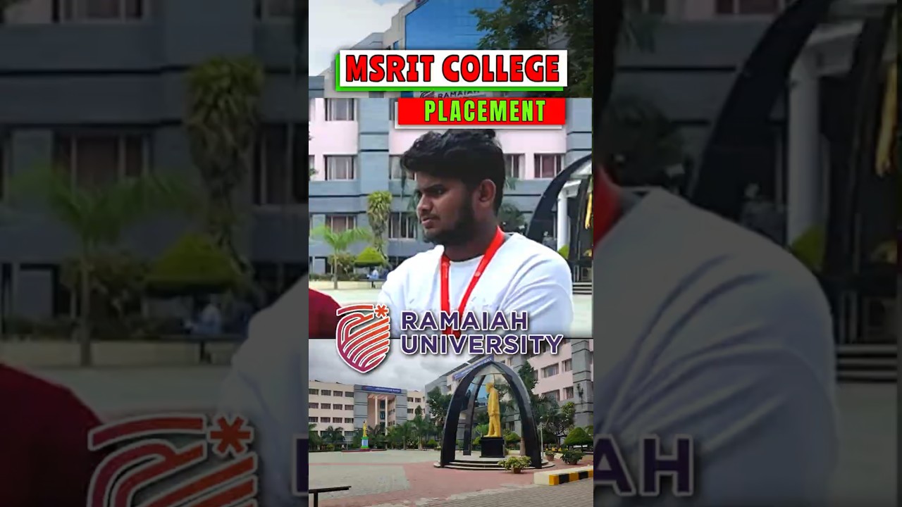MS Ramaiah College Placement😮 | MSRIT College Placement | MS Ramaiah Student Review ✅ #msrit