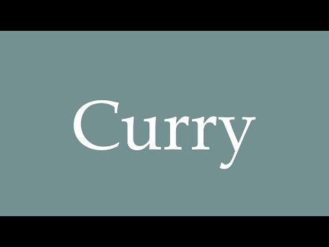 How to Pronounce ''Curry'' Correctly in French