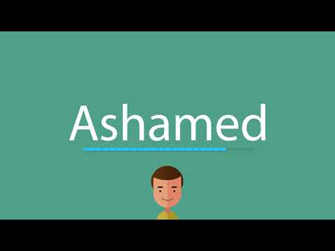 How to pronounce Ashamed