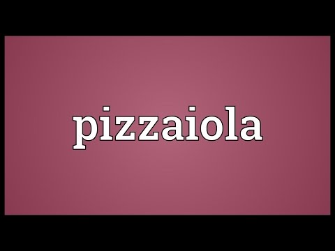 Pizzaiola Meaning