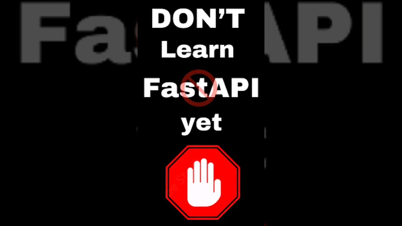 Don't Learn FastAPI yet. Checkout these four tools. #coding #python #coding