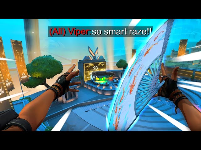 Raze's advanced movement with abilities in Valorant