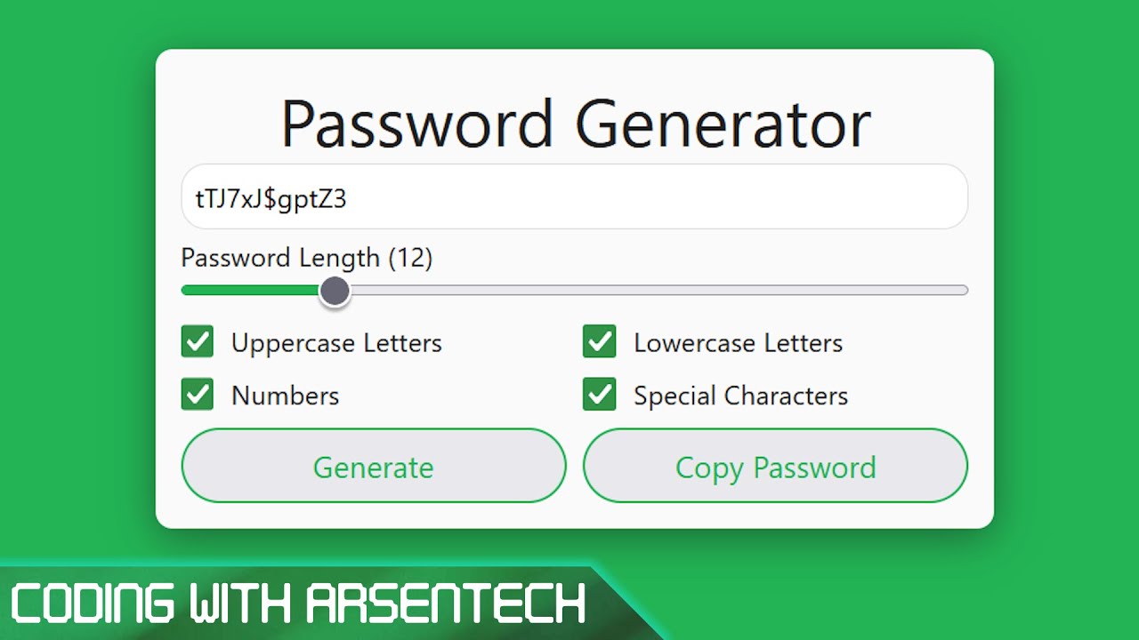 Build a Secure Password Generator Step-by-Step using JavaScript!