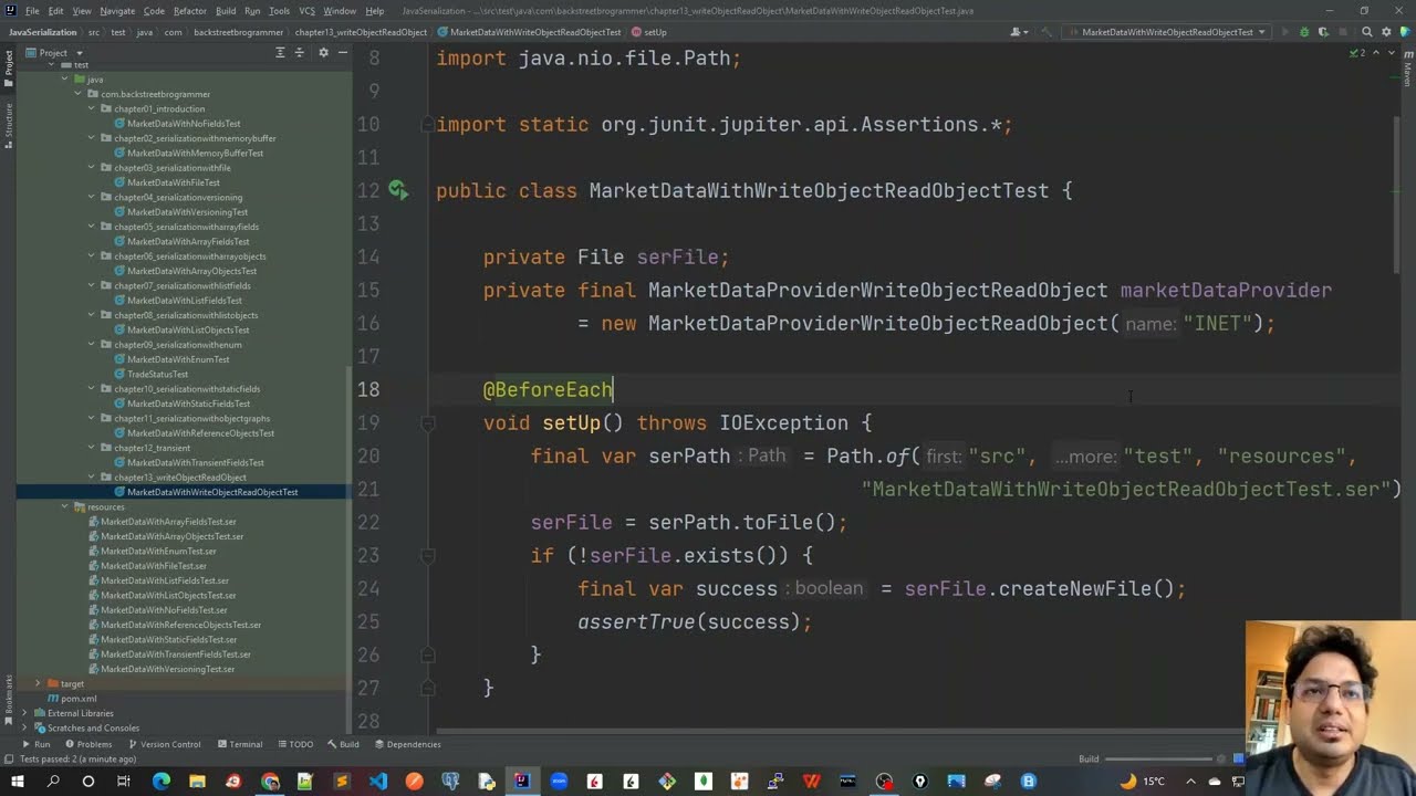 30 - Java Serialization using writeObject() and readObject() - Code Demo 2