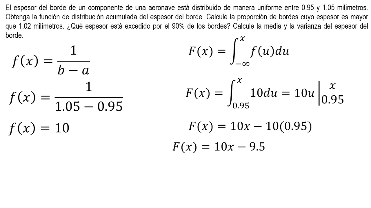 Distribución uniforme continua  | Ejemplo 1