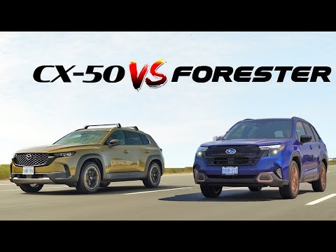 2025 Subaru Forester vs 2025 Mazda CX-50 | Adventure SUV Battle