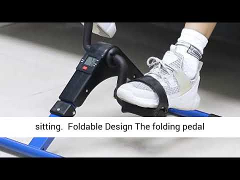 Folding Pedal Exerciser, Mini Exercise Bike Under Desk Bike Foot Pedal Exerciser, Foot Hand Cycle