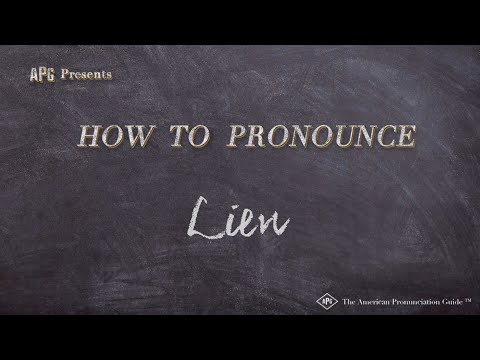 How to Pronounce Lien (Real Life Examples!)