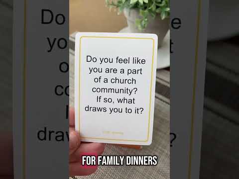 These Talking Point cards: Christian Edition, have fun, faith based questions that will actually get