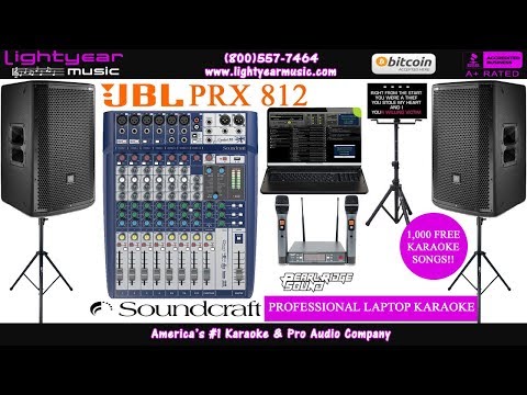 JBL PRX 812 | Professional Karaoke Laptop System | With FREE Karaoke Songs Complete Karaoke System ✅